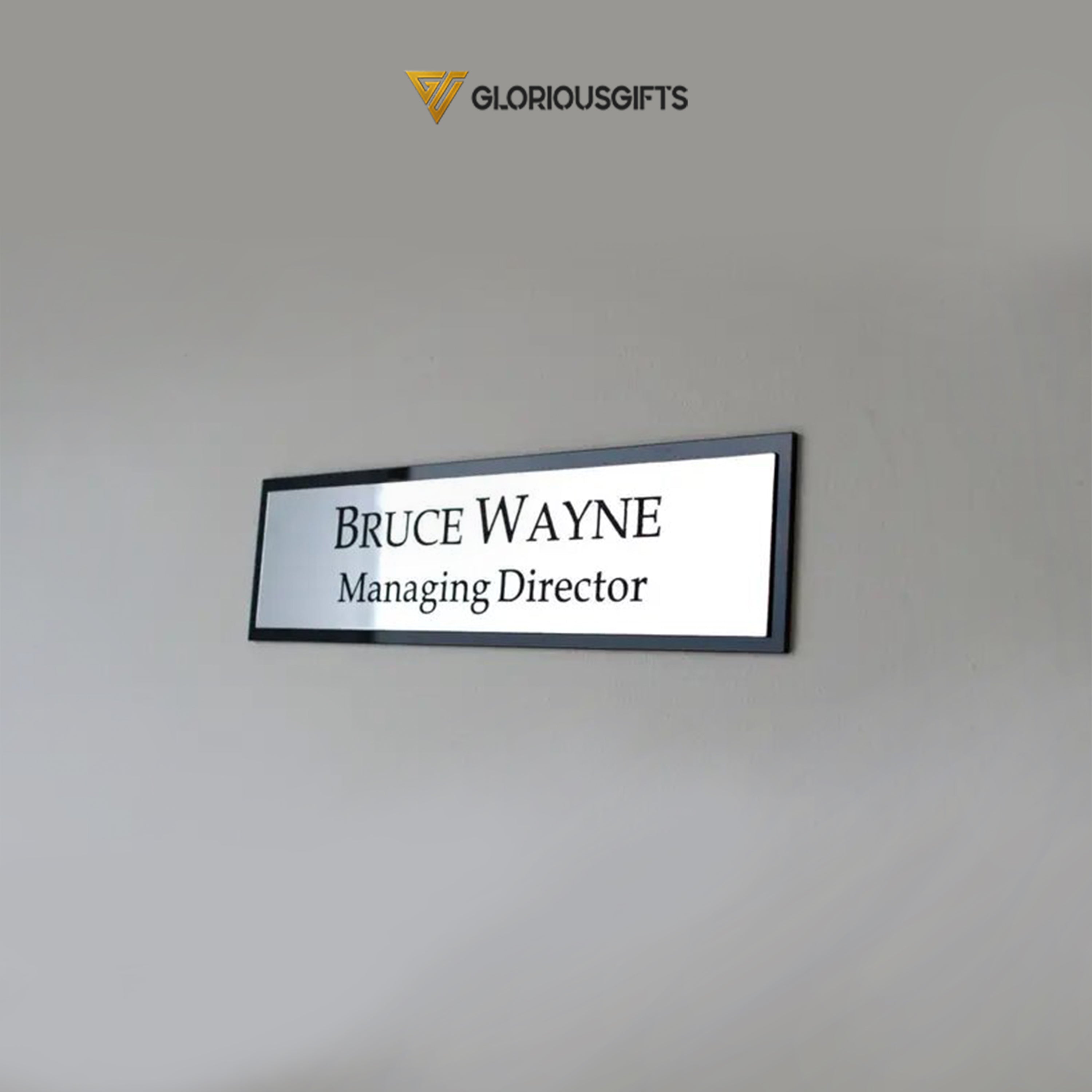 Executive Personalized Door Name Plate, Custom Printed GD002 ...