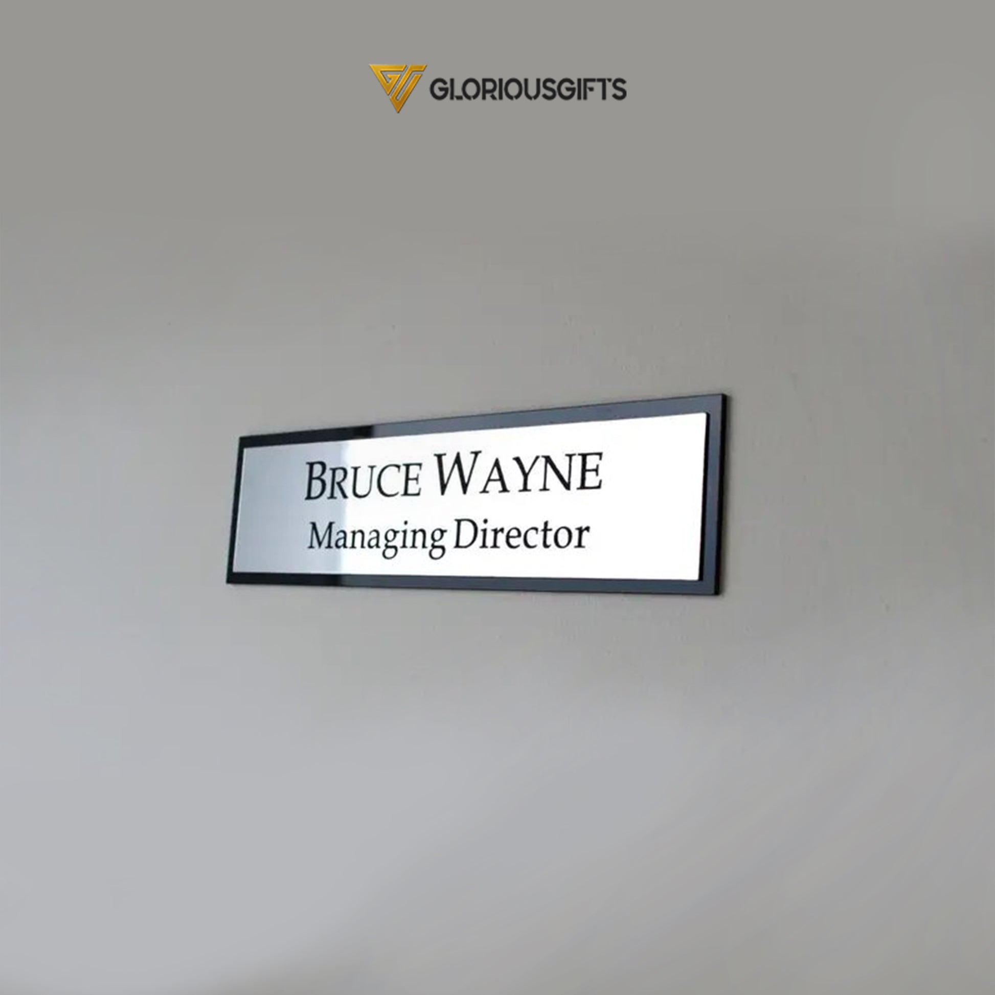 Executive Personalized Door Name Plate, Custom Printed GD002 ...