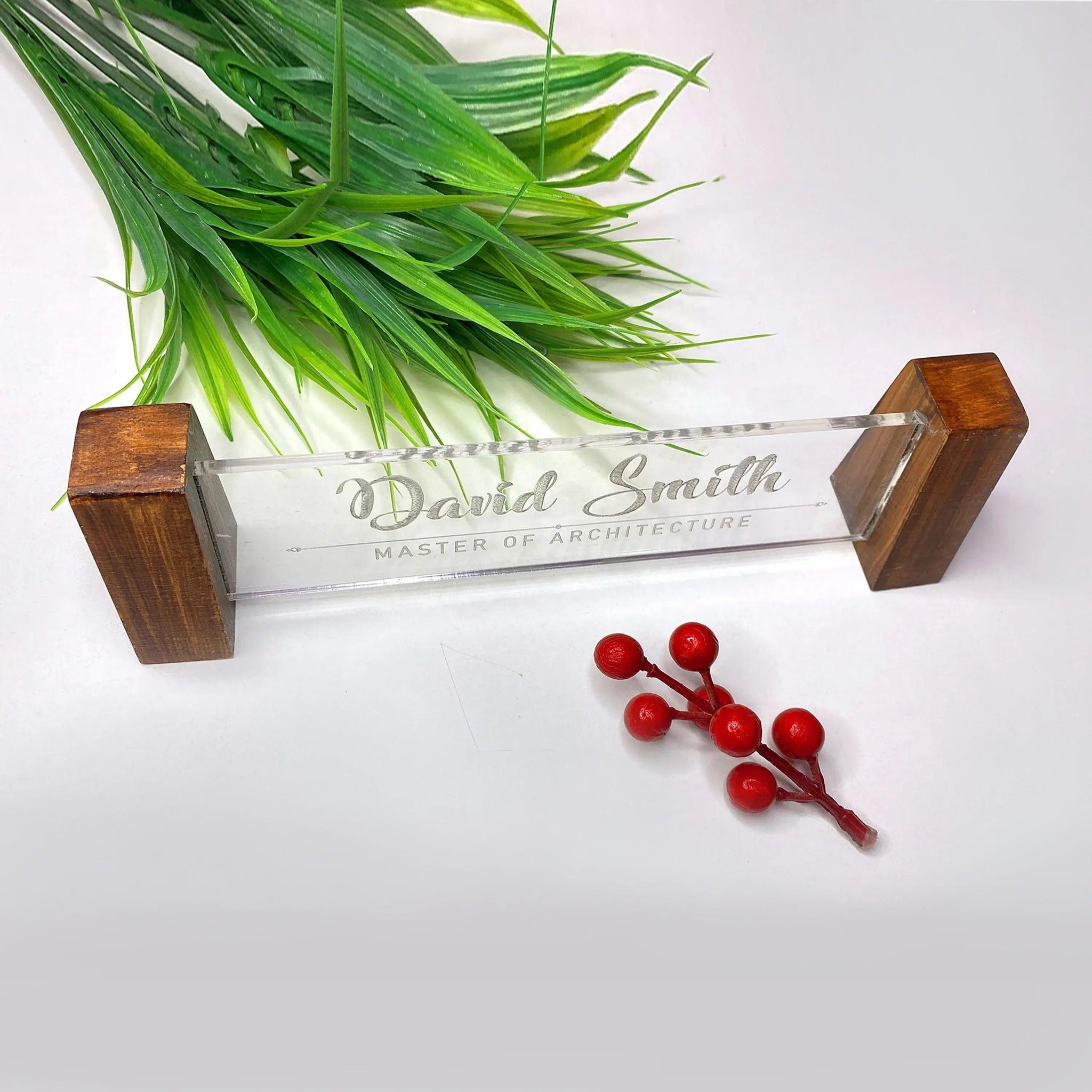 Desk Plate Acrylic Triangle Shape Brown Color GT002 – GloriousGifts.Pk ...