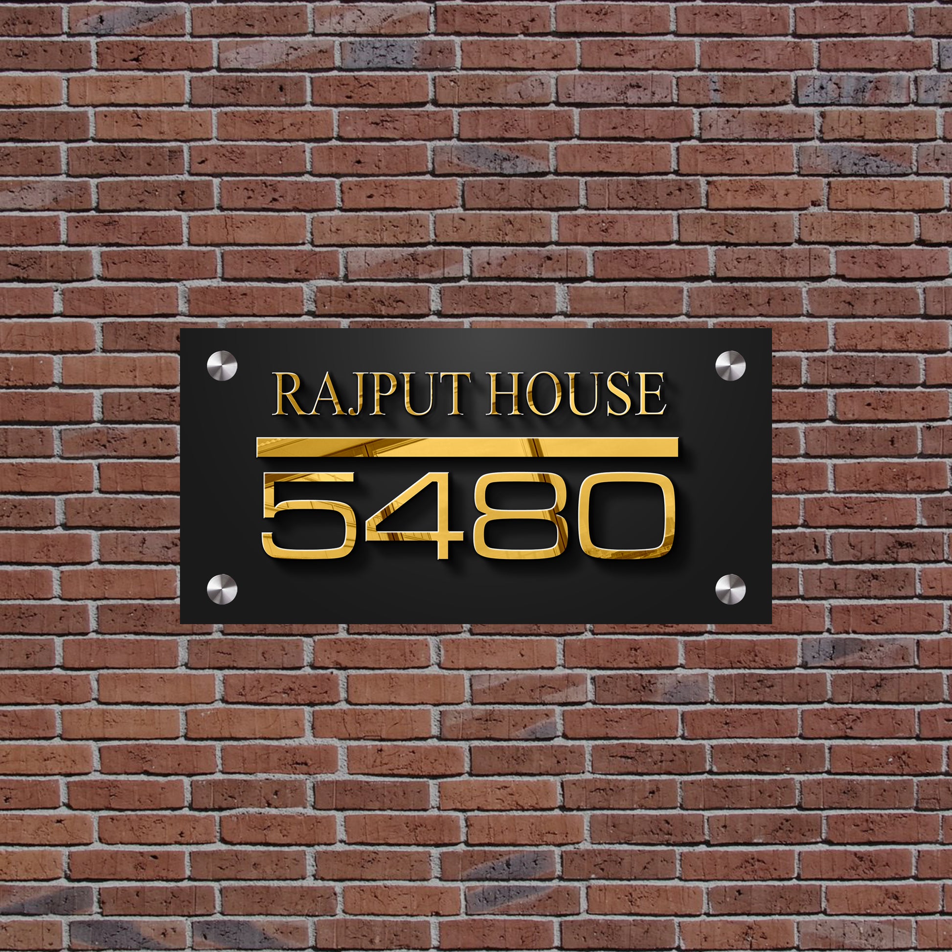 Double Acrylic Design - Customize Rajput House Wall Plaques GN002 ...