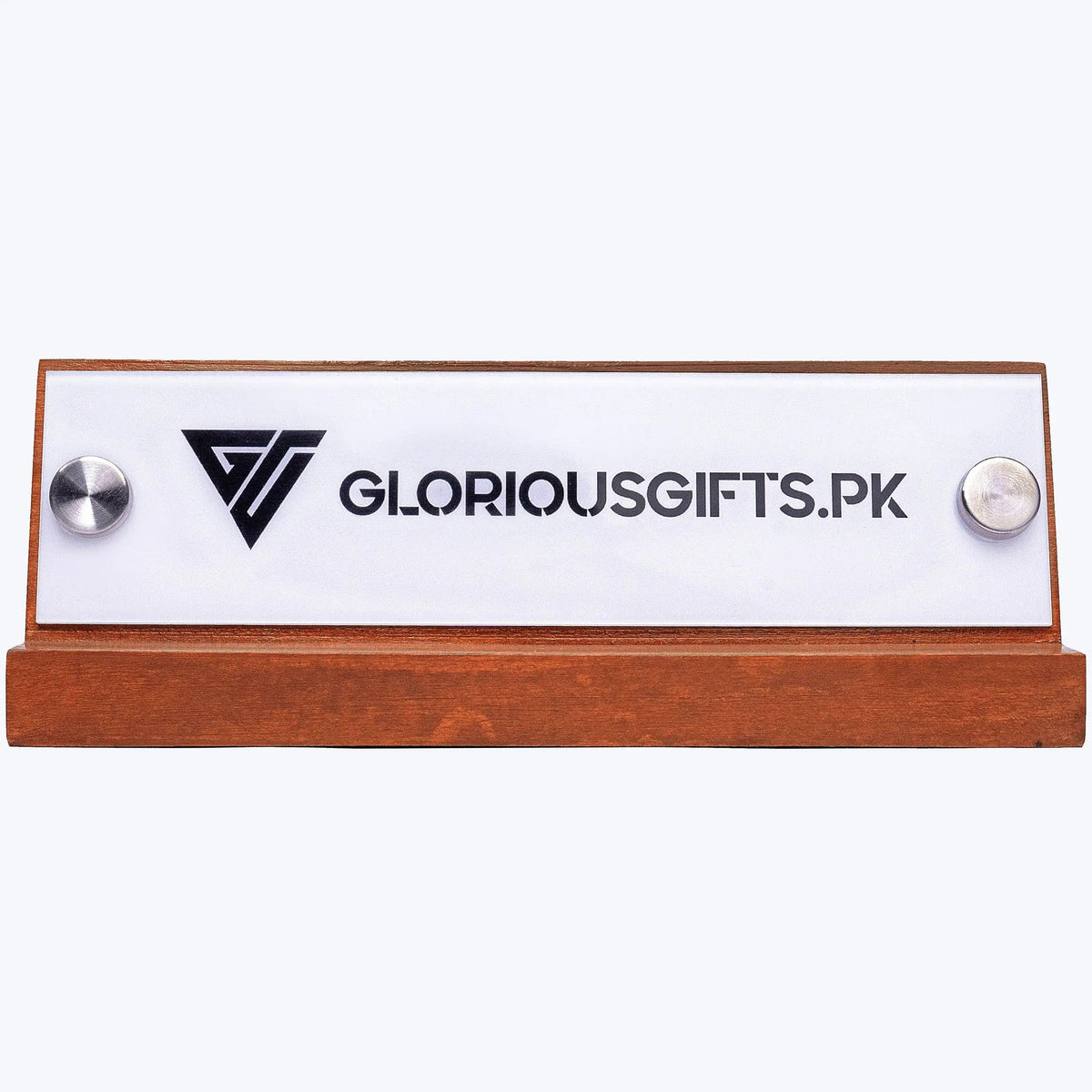 Desk Name Plate with Card and Pen Holder Color Bronze GT001 ...
