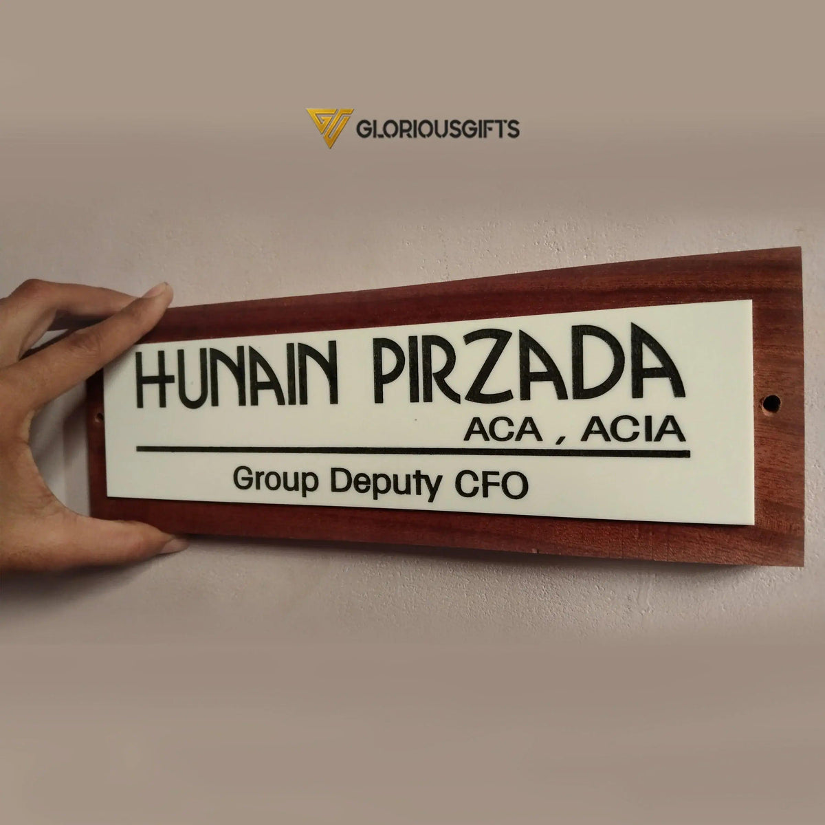 Acrylic + Wooden Door Name Plate GD007 – GloriousGifts.Pk | Pakistan's ...