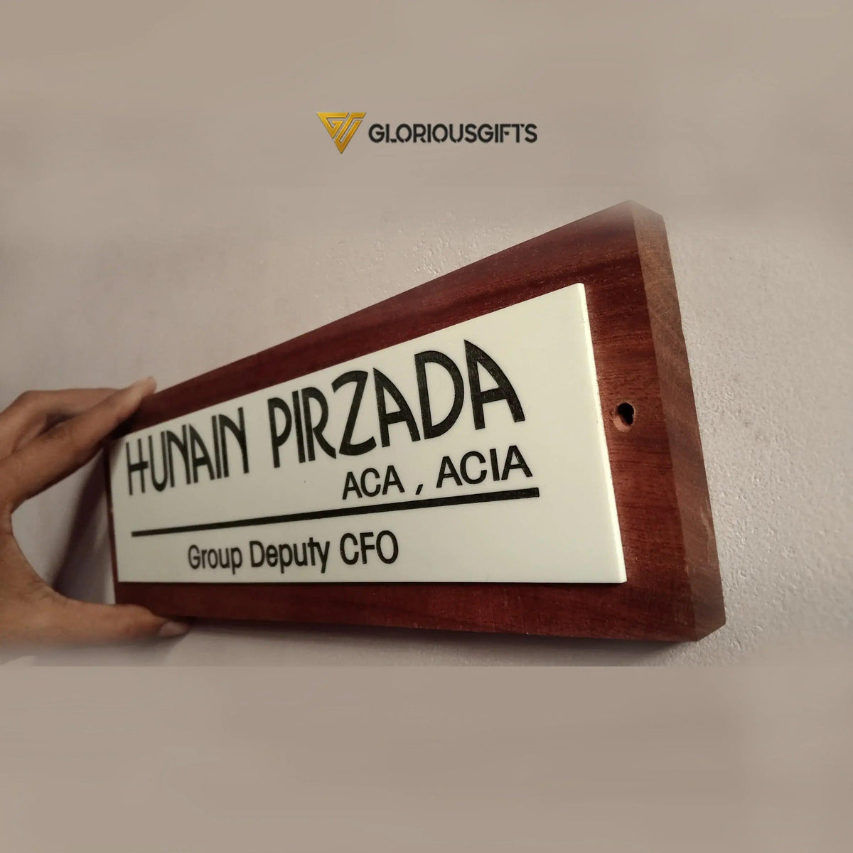 Acrylic + Wooden Door Name Plate GD007 – GloriousGifts.Pk | Pakistan's ...