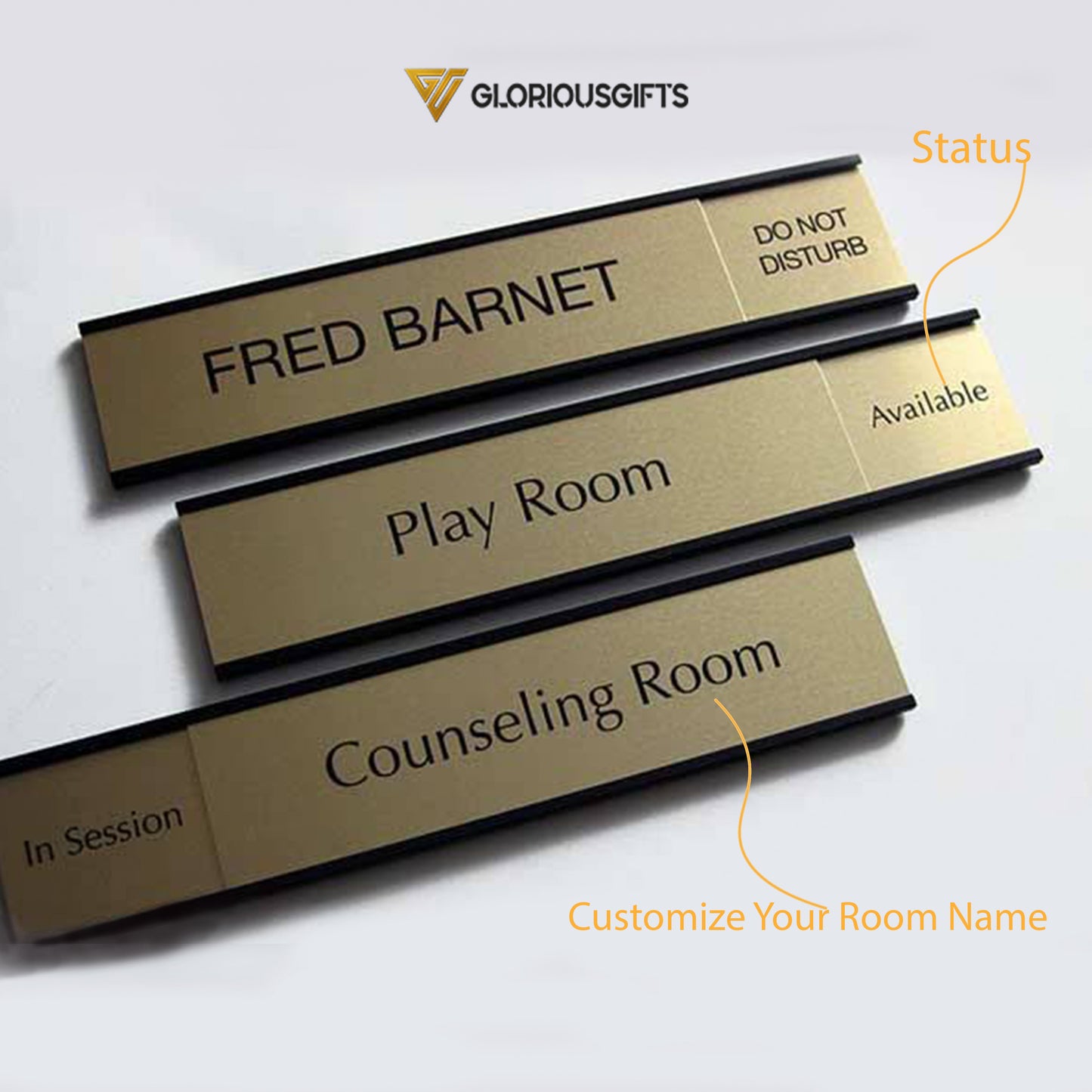 Interchangeable Acrylic Base, Office Door Name Plate GD001 ...