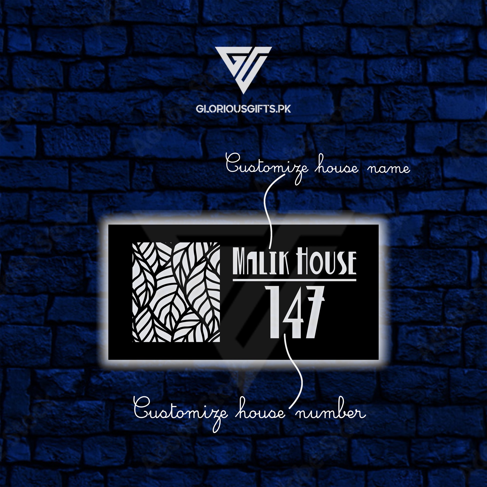 Personalized LED Laser Cut Acrylic Name Plate GN025 – GloriousGifts.Pk ...